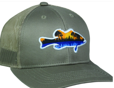 Outdoor Cap - Fish logo with scene | Fish Tales Outfitters & Guide Service
