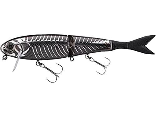 Jackall JBLBJR-BLCB Blast Bone Jr. 6" Hard Swim Bait, 1 oz, Black ...